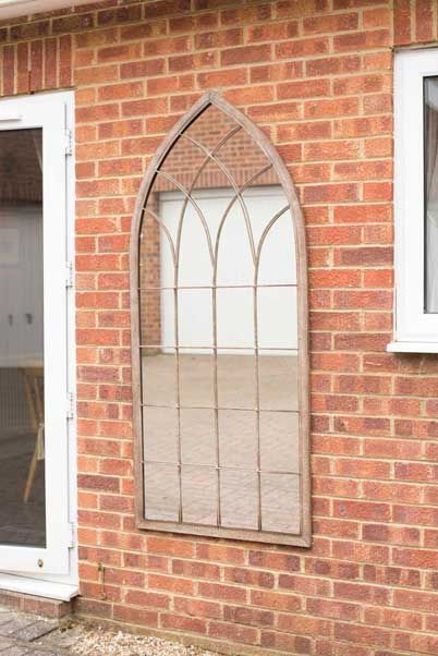Dorset Rustic Arch Large Garden Mirror 169x75cm - AVB Home