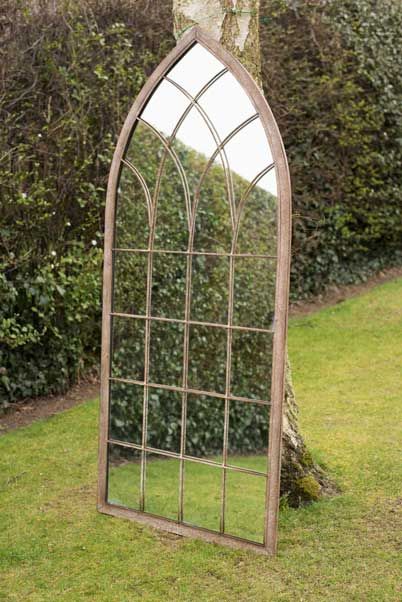 Dorset Rustic Arch Large Garden Mirror 169x75cm - AVB Home
