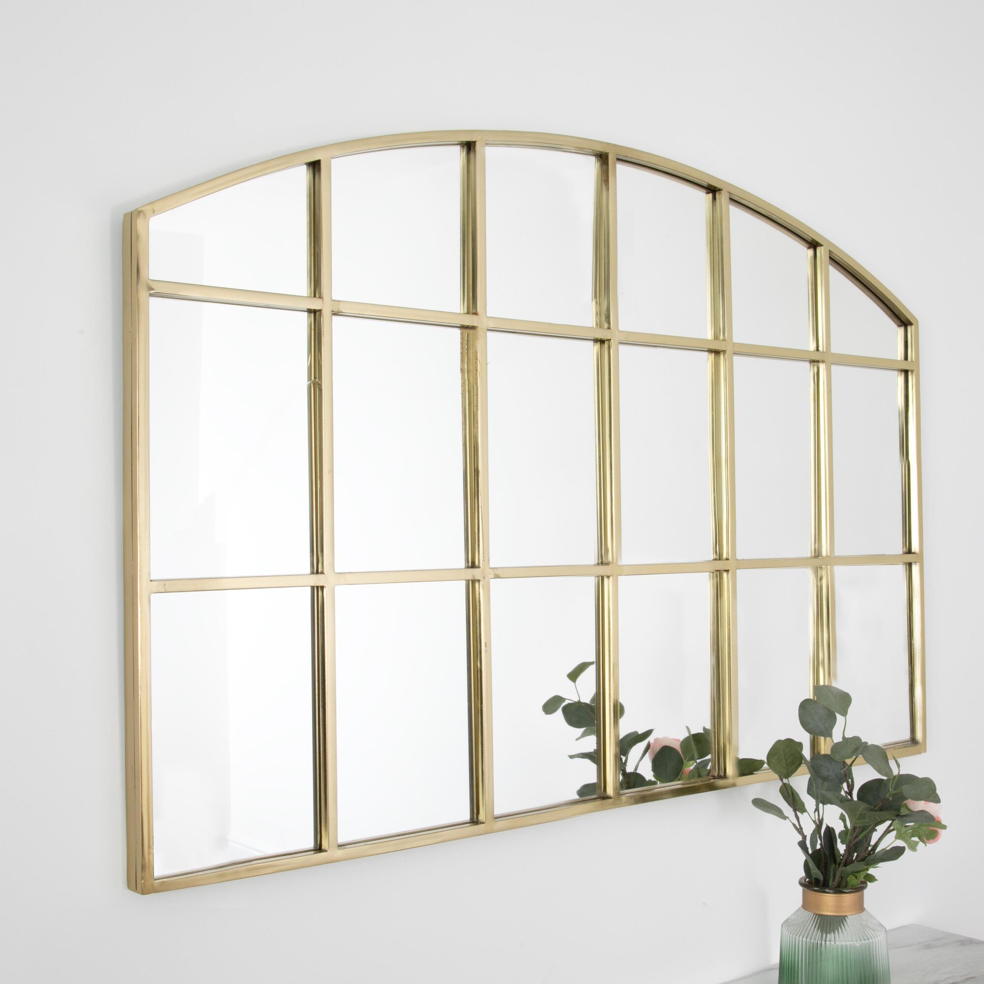 Gold Horizontal Arch Mirror - AVB Home